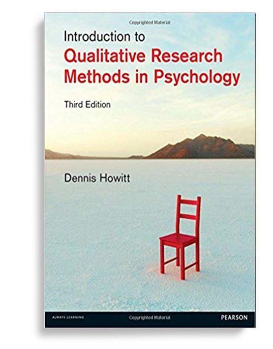 Introduction to Qualitative Research Methods in Psychology, 3th Editio ...